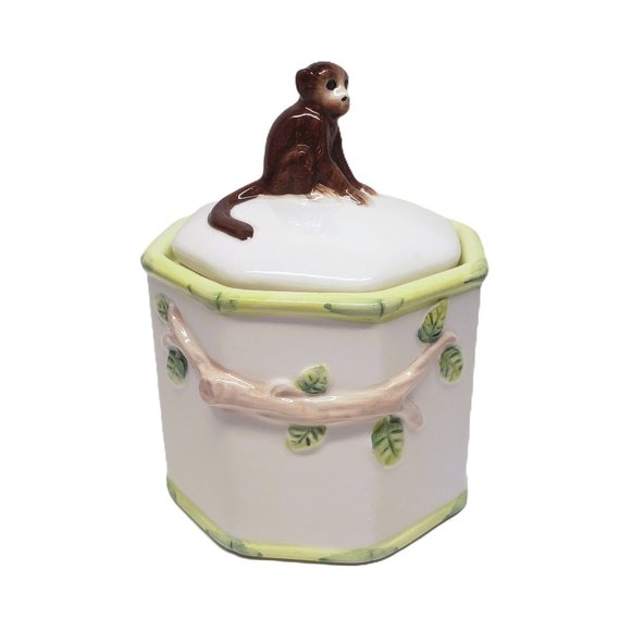 Creative Co-Op | Accents | Creative Coop Canister Monkey Dolomite Tree ...